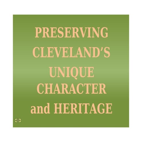 Preserving Cleveland's Unique Character and Heritage | PDF