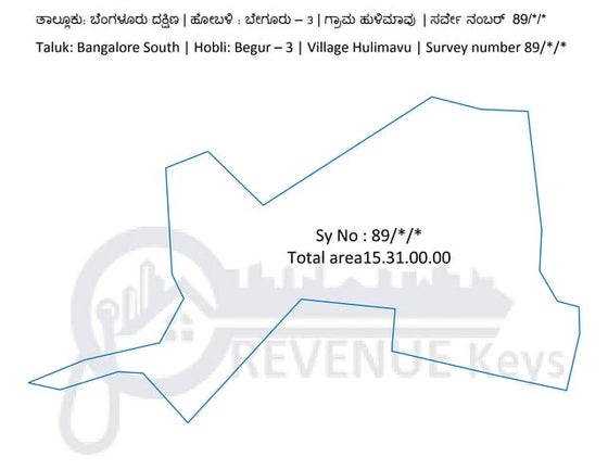 Begur-Sketch For Survey_Revenue-keys Bangalore | PDF | Drawing and ...