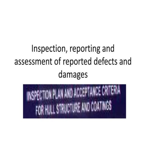 Hull inspection | PPTX