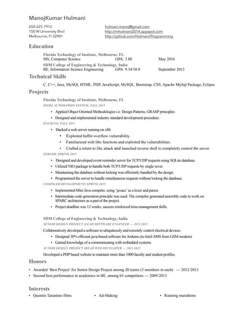 Debesh's Resume | DOCX