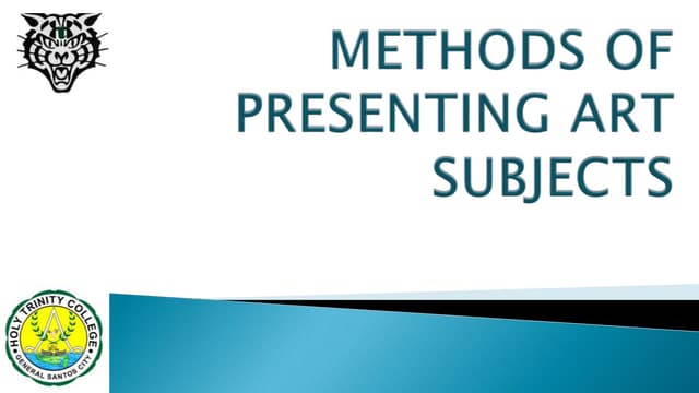 Methods of presenting the art subject | PPTX