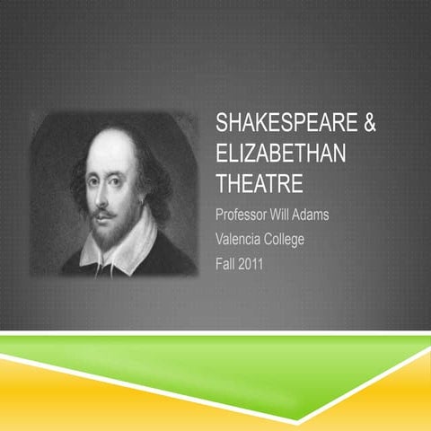 Hum1020 1030 shakespeare & elizabethan theatre | PPTX