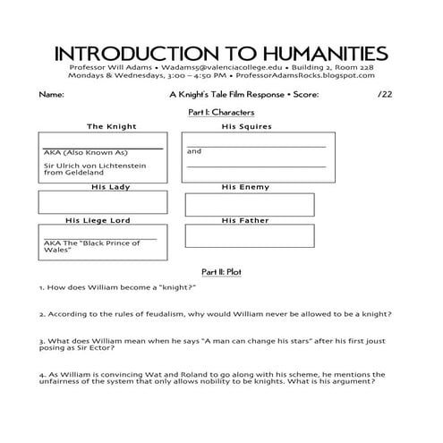 Hum1020 sp2016 akt film response | PDF
