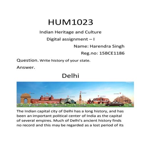 Hum1023 digital assignment 1 | PDF