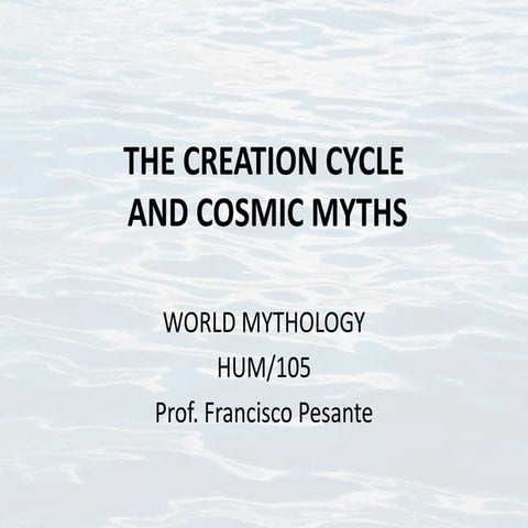 HUM-105 Creation Cycle & Cosmic Myths | PDF