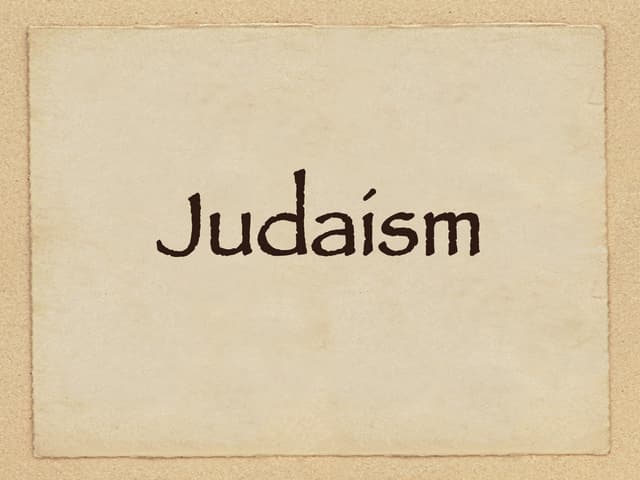 The Judaism Powerpoint | PPT