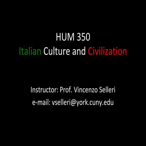Hum 350 outlinefp | PPT