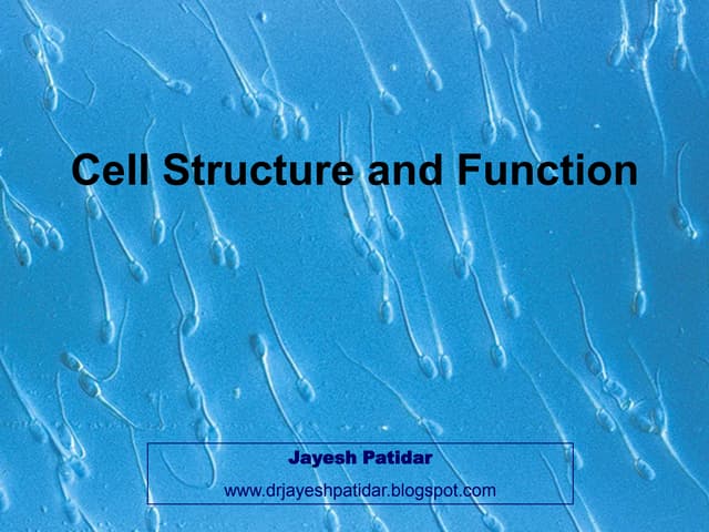 Parts of cell and their functions | PPTX