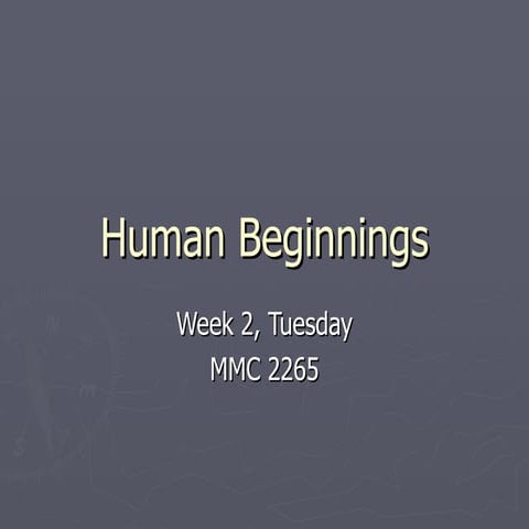 Human Beginnings | PPS | Geology | Science