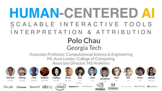 Human Centered Ai Scalable Interactive Tools For Interpretation And Attribution Ppt