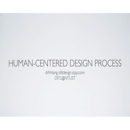 Human centered design process | PDF