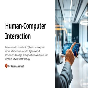 Explain at Human-Computer-Interaction.pptx | Computing | Technology & Computing