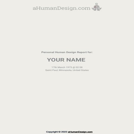 Human Design Blueprint | PDF