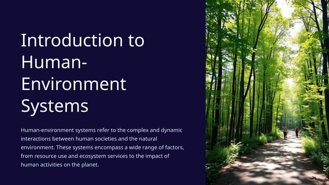 Human environment system ppt | PPTX