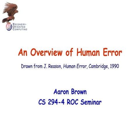 human-error.ppt | Computer Software and Applications | Computing