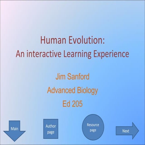 Human Evolution Interactive Powerpoint Presentation | PPT