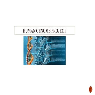 Human genome biology project for twelth standard students | PPTX