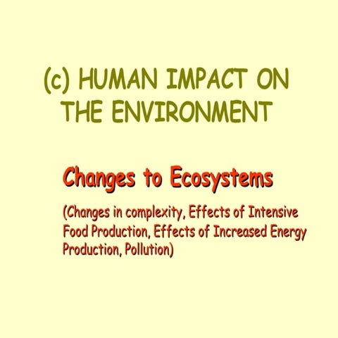 Human Impact | PPT