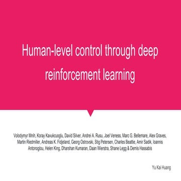 Human-level control through deep reinforcement learning | PDF