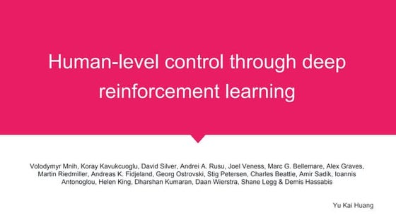 DQN (Deep Q-Network) | PDF