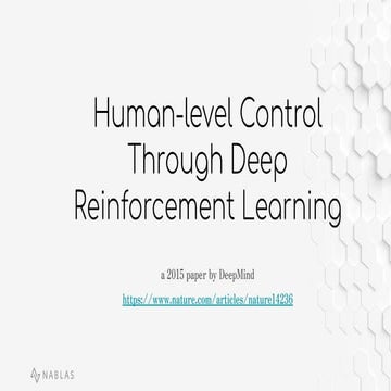 社内勉強会資料_Human-level control through deep reinforcement learning | PDF