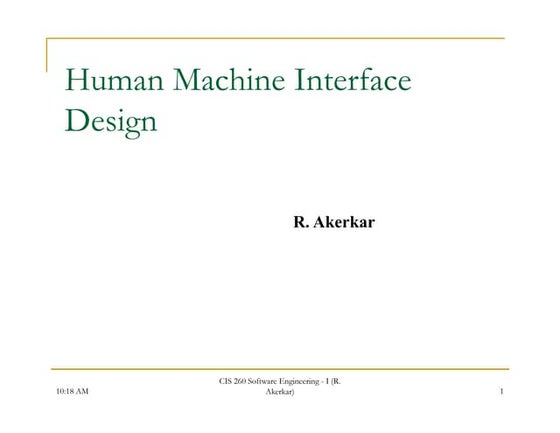 Human-Machine Interfaces (HMI): Understanding, types & importance | PPTX