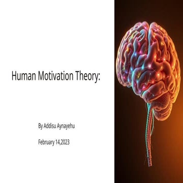 Human-Motivation-Theory PPT | PPT