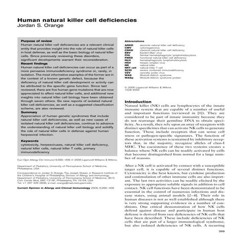 Natural Killer cells Treatment | PPTX