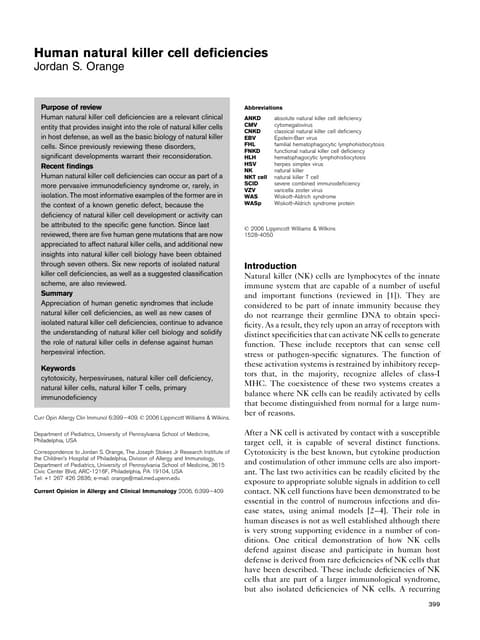 Natural killer cells | PPT