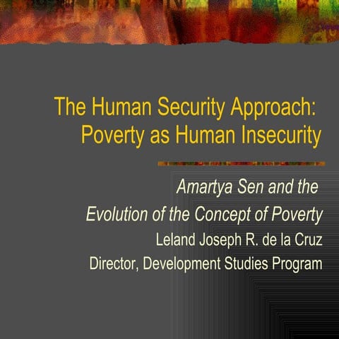 Human Security Approach | PPT