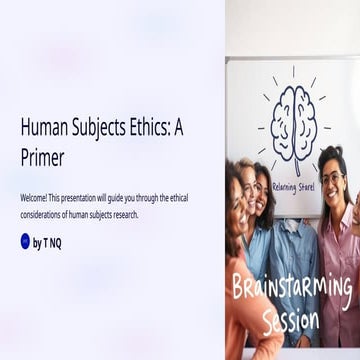 Human-Subjects-Ethics-A-PrimerXXXXXXXXXX | PPTX