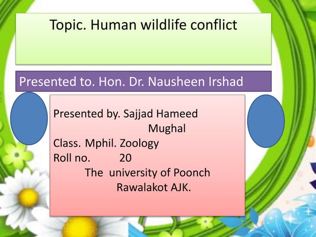 HUMAN WILDLIFE CONFLICT.....------.........pptx
