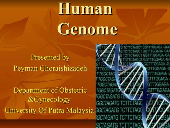 Human genome project | PPT