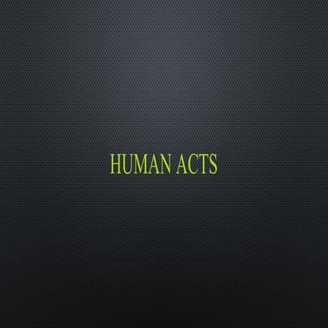 Human Acts For human error and different | PPT