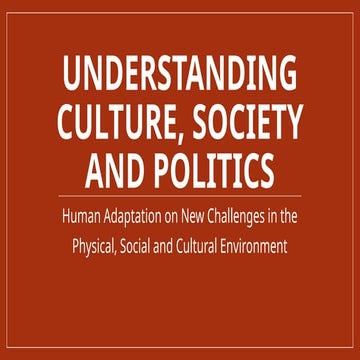 Human Adaptation on New Challenges .pptx