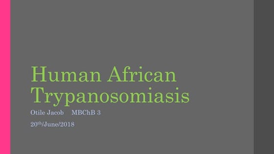 LEISHMANIASIS PRESENTATION - UNIVERSITY OF JUBA | PPT