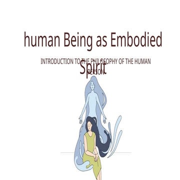 Human Being as an Embodied Spirit Philosophy.pptx | Spirituality ...