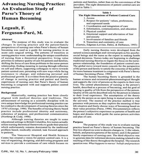 Human Becoming Theory Pdf