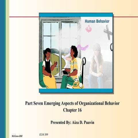 HumanBehaviorChapter16Part Seven Emerging Aspects of Organizational ...
