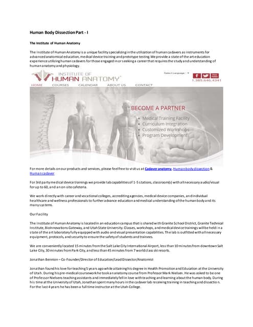 Dissecting a human body | PPTX | Medical Health