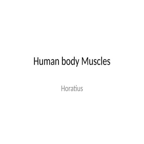 HUMAN ANATOMY AND PHYSIOLOGY: Human body Muscles.pptx