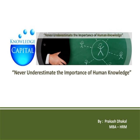 Knowledge capital Management | PPT