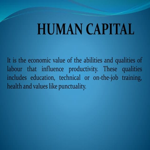 HUMAN CAPITAL notes of human resource accounting | PPTX