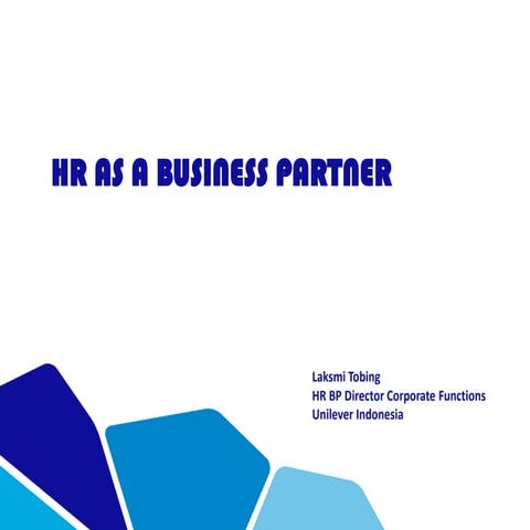 Human Capital Club HR as Business Partner | PDF