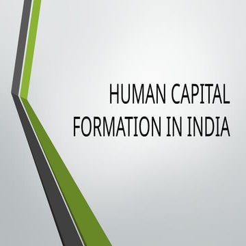 human Capital formation | PPTX