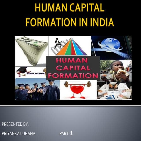 Human capital formation in India part-1 | PDF