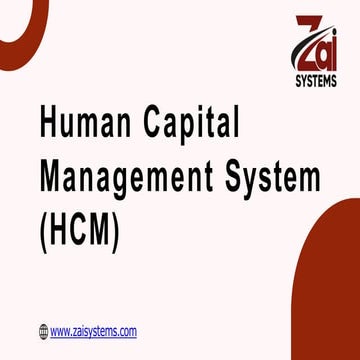 What is Human Capital Management (HCM)? | PPTX
