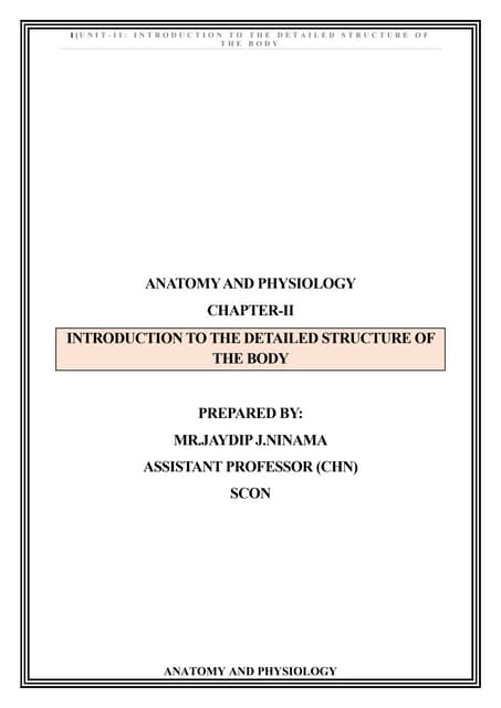 Structure of a human cell | PPTX