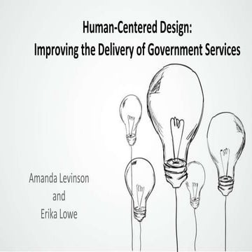 Human centered design for government services | PPT
