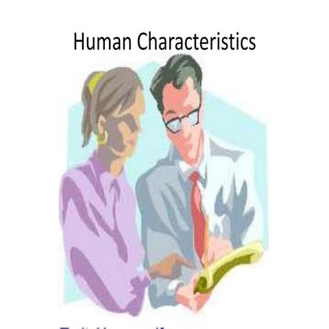 Human characteristics | PPT